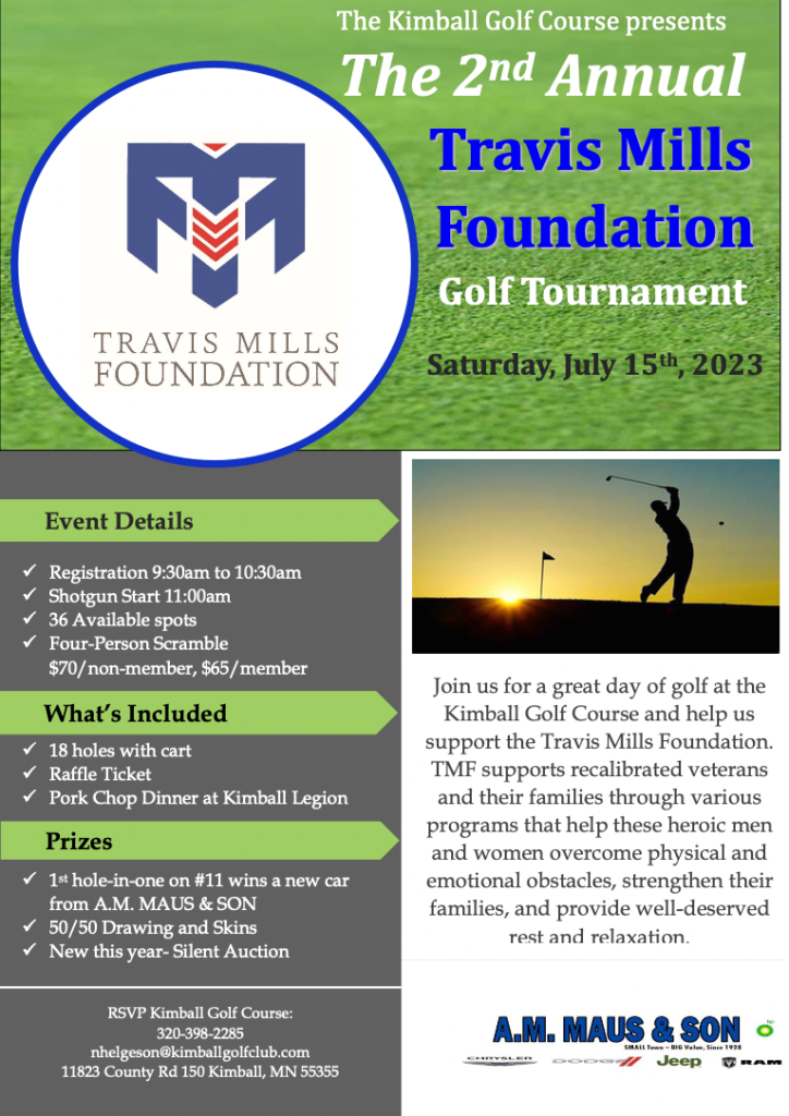 The Kimball Golf Course presents The 2nd Annual Travis Mills Foundation ...